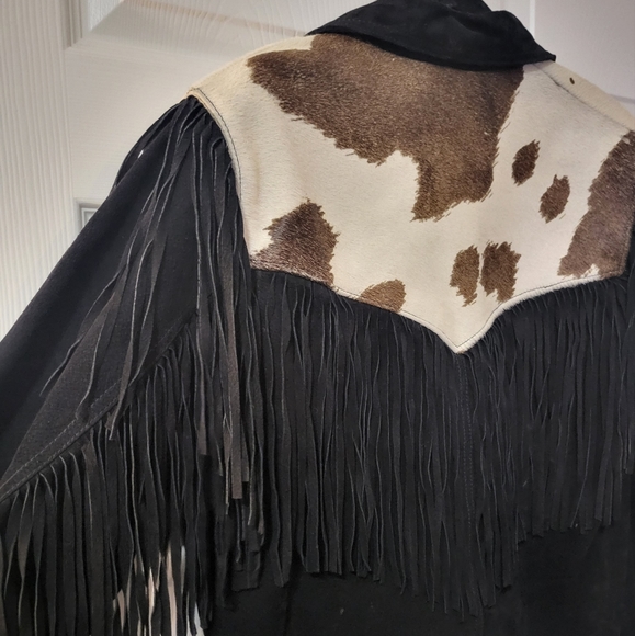 Chasing Unicorns | Jackets & Coats | Vintage Leather Cowhide Fringe ...
